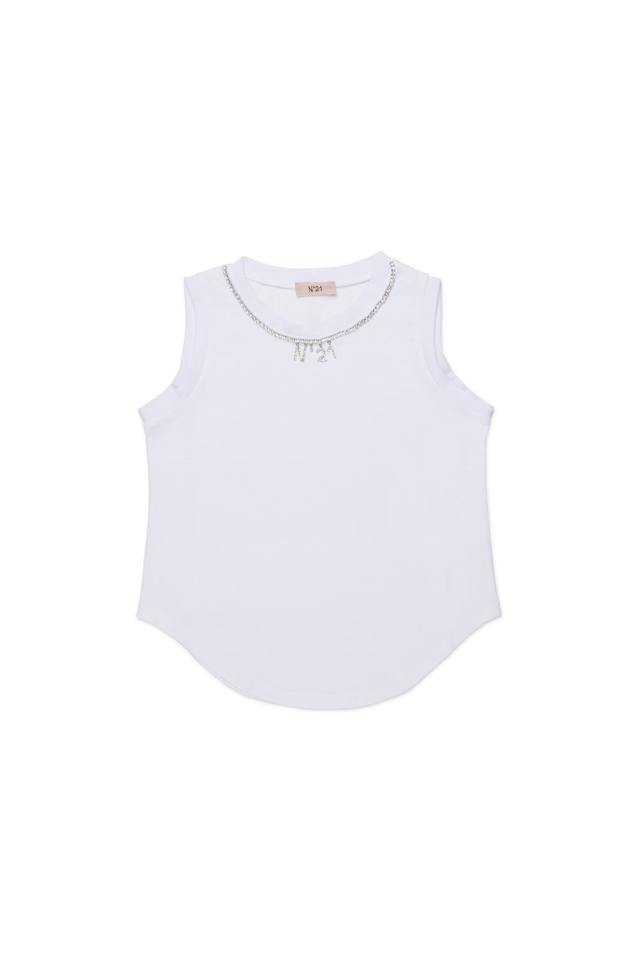 N21 KIDS | Tank top with jeweled N°21 logo